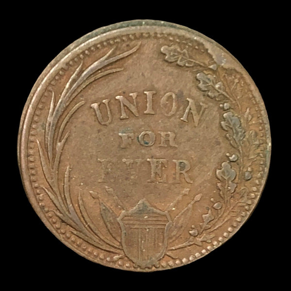 1863 Civil War Token - George Washington / Union For Ever - Great Lakes Coin