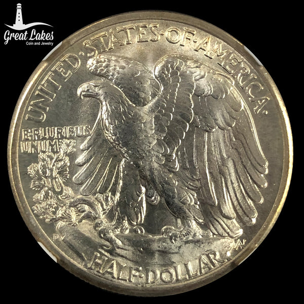 1949-D Walking Liberty Half Dollar NGC MS65 - Great Lakes Coin