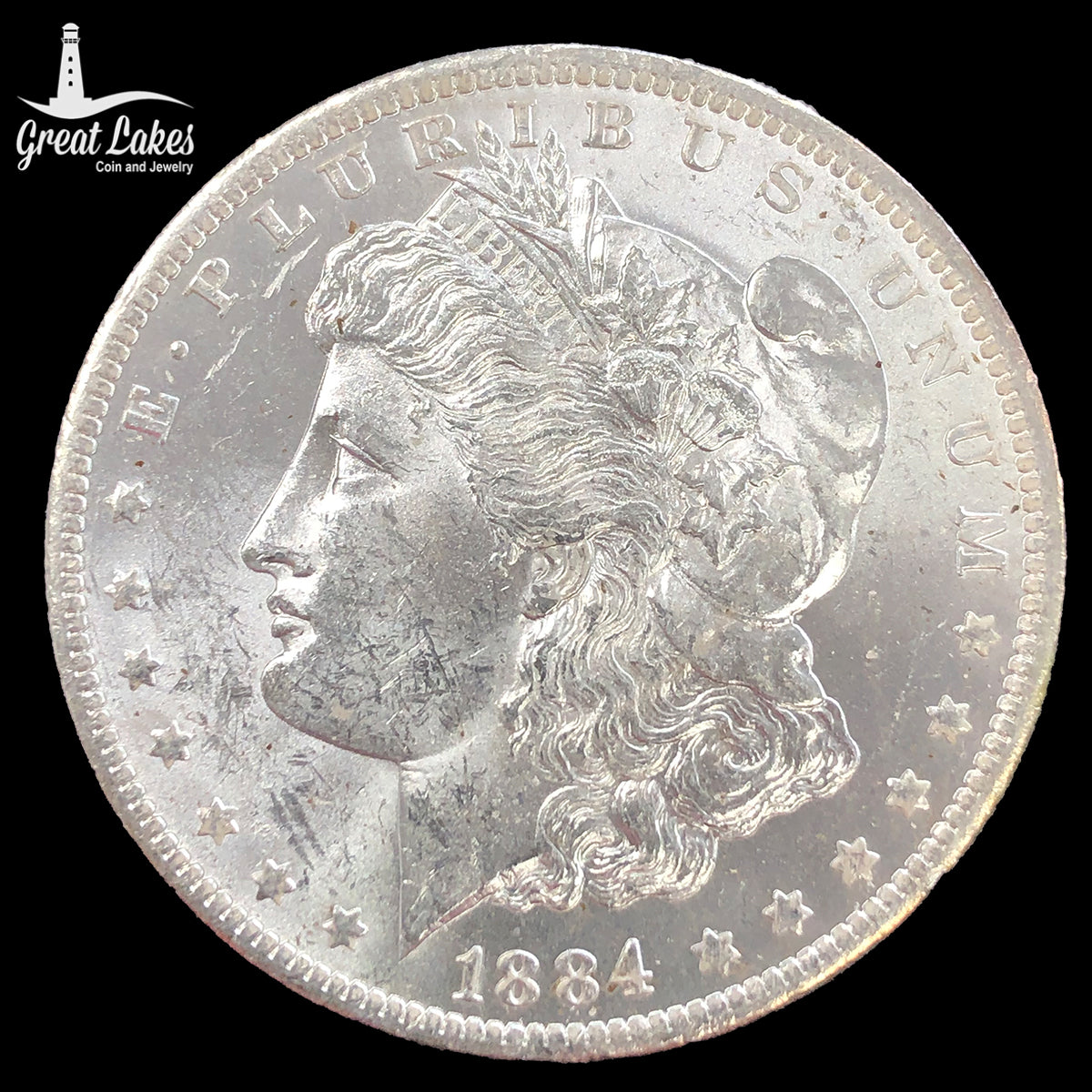 1884-O Morgan Silver Dollar (BU) - Great Lakes Coin