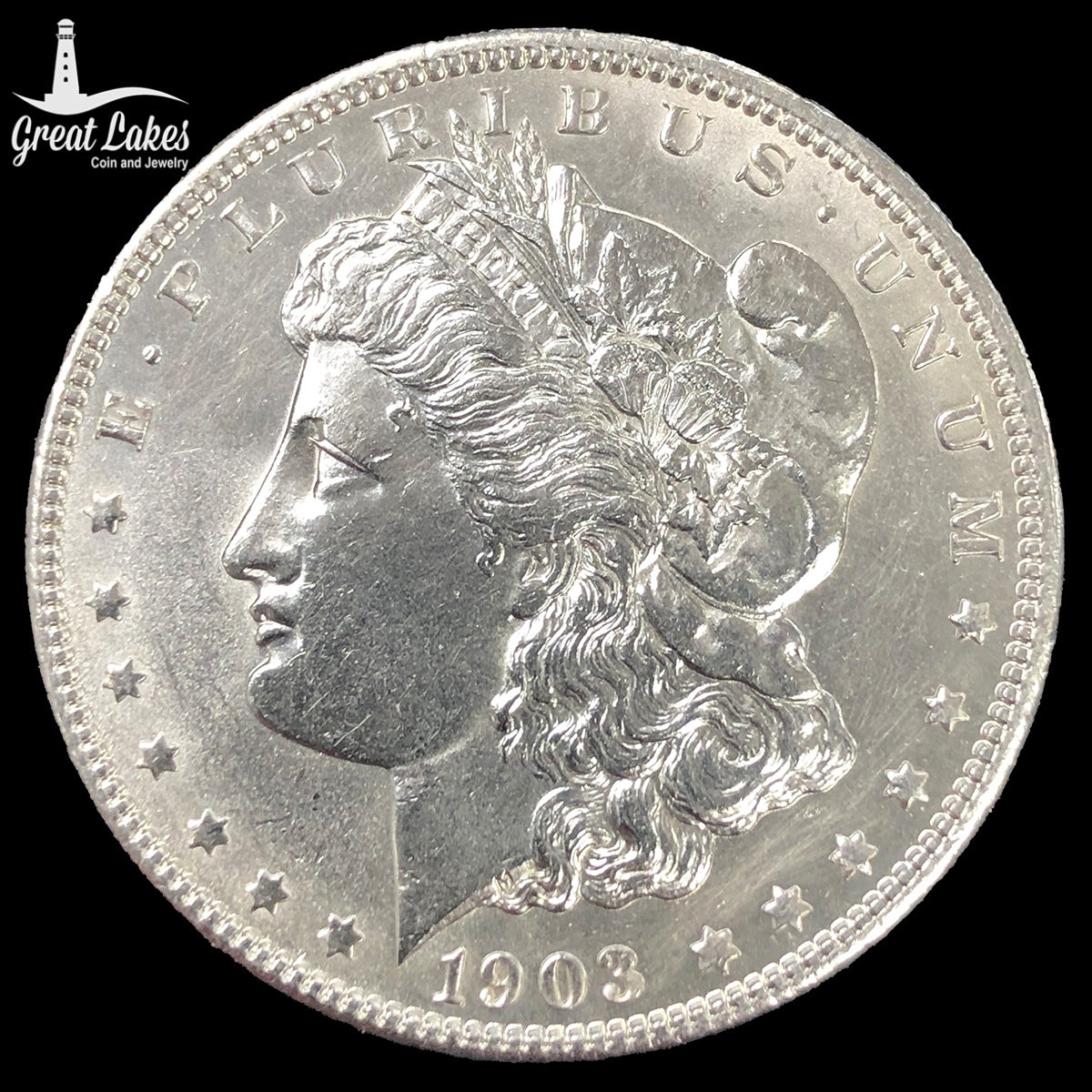 1903 Morgan Silver Dollar (AU Details) - Great Lakes Coin