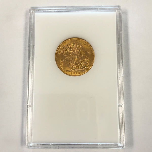 1916 British Gold Sovereign (MS63) - Great Lakes Coin