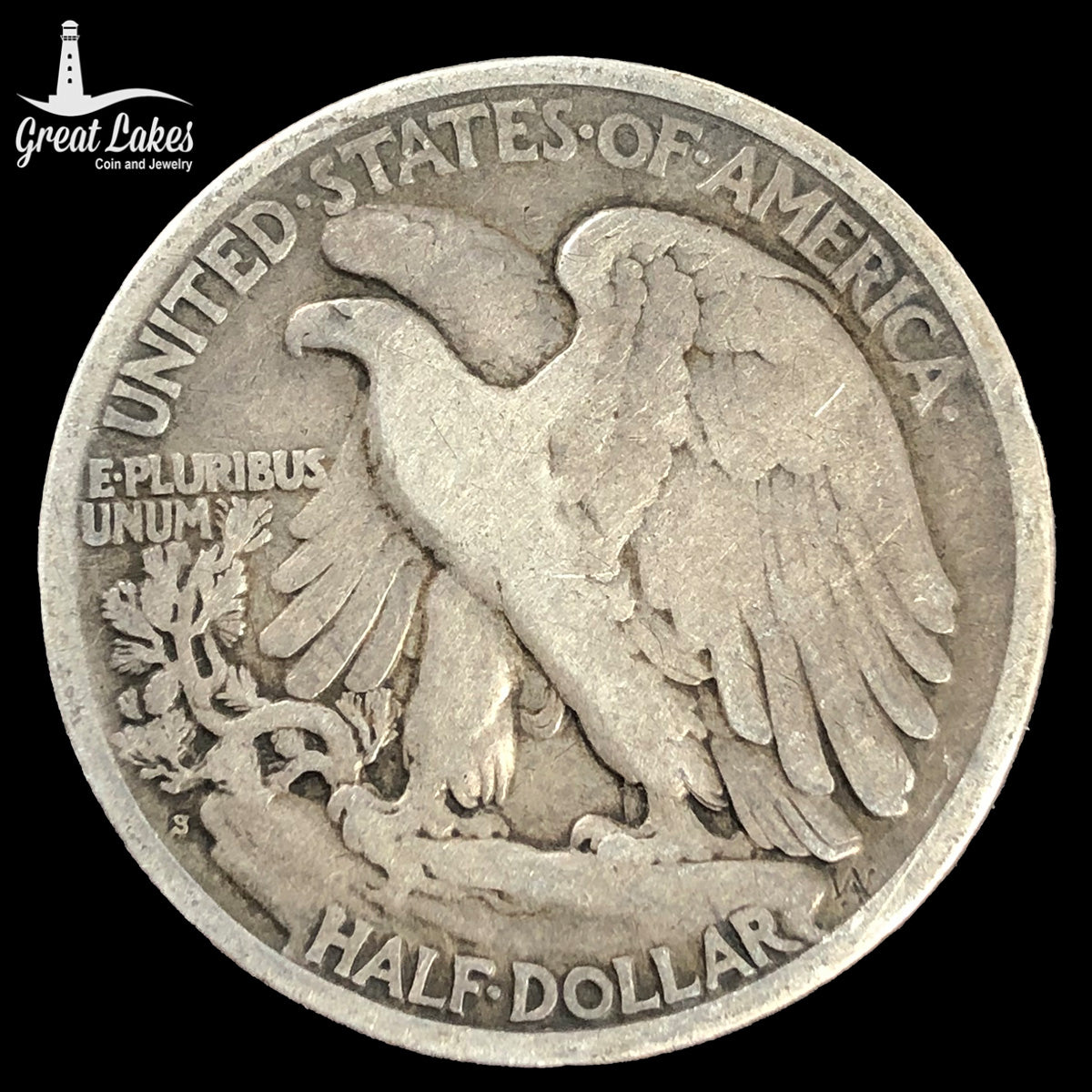 1920-S Walking Liberty Half Dollar (VG) - Great Lakes Coin