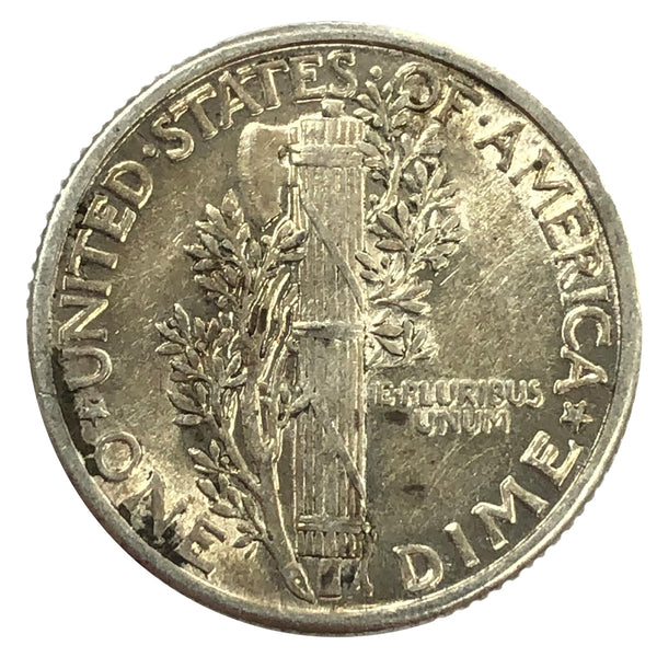 1929 Mercury Head Dime (AU Details) - Great Lakes Coin