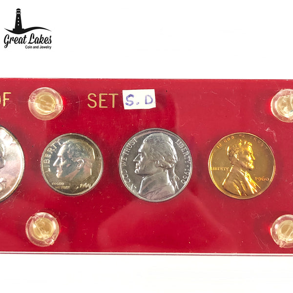 1960 Small Date Proof Set in a Capitol Plastic Holder - Great Lakes Coin