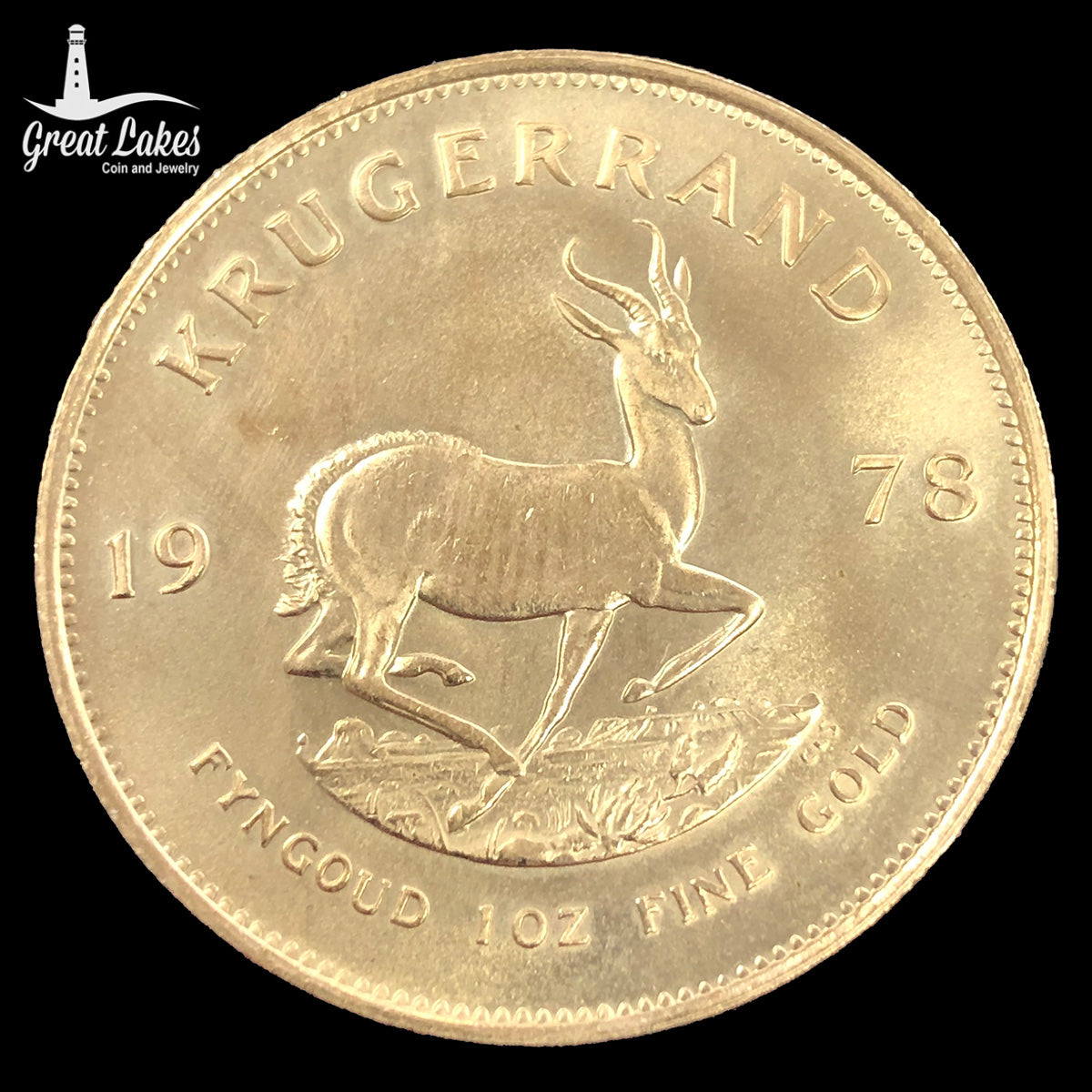 1978 South African 1 oz Gold Krugerrand - Great Lakes Coin
