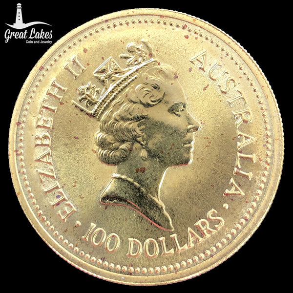 1987 Australian 1 oz Gold Nugget Coin - Great Lakes Coin
