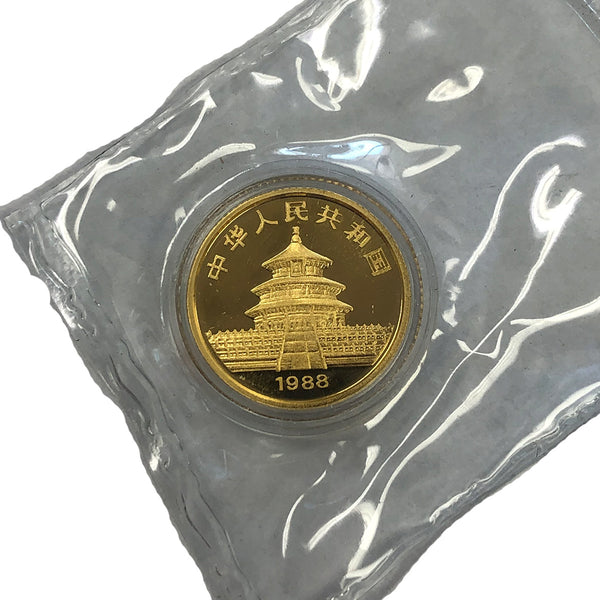 1988 Chinese 1/10 oz Gold Panda - Great Lakes Coin