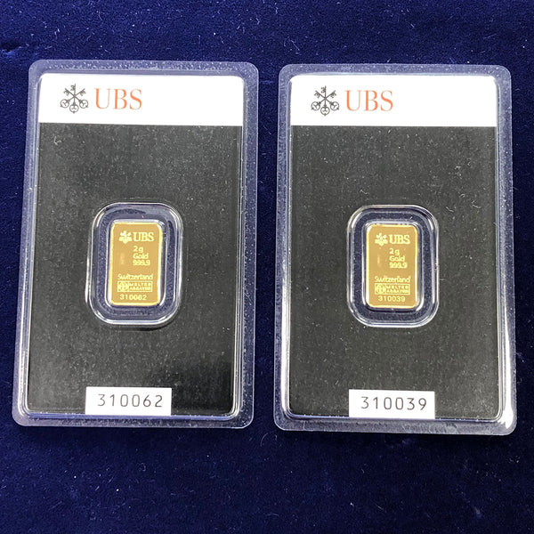 UBS 2 g Gold Bar - Great Lakes Coin