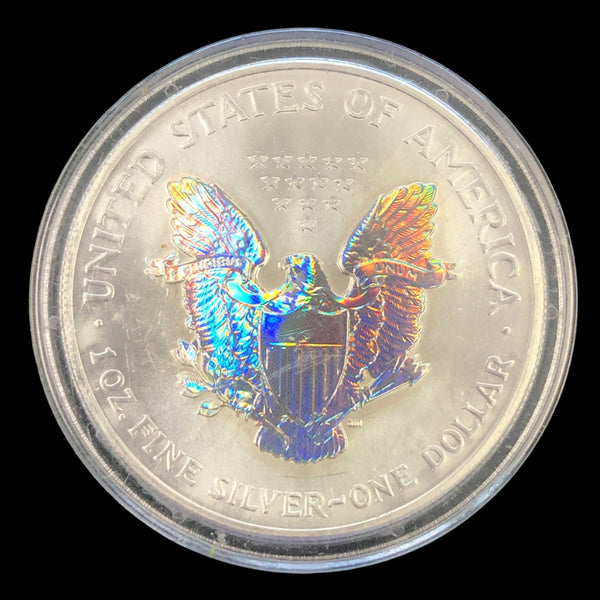 2002 1 oz American Silver Eagle Hologram (In Cap) - Great Lakes Coin
