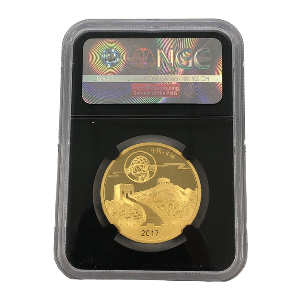 2017 Z Chinese 1 oz Gold Panda NGC PF70 Ultra Cameo Moon Festival Meda ...