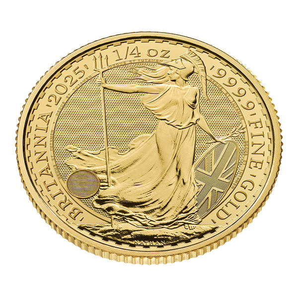 2025 British 1/4 oz Gold Britannia (BU) - Great Lakes Coin