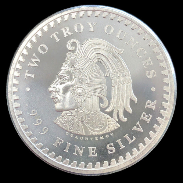 Golden State Mint 2 oz Silver Aztec Calendar (Secondary) - Great Lakes Coin