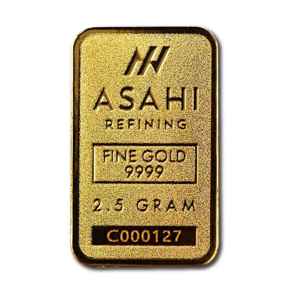 Asahi 2.5 g Gold Bar (In Assay) - Great Lakes Coin