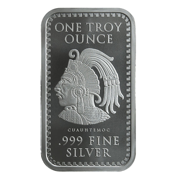 Aztec Calendar 1 oz Silver Bar - Great Lakes Coin