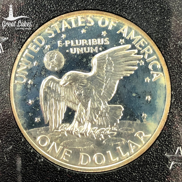 1973-S Eisenhower 40% Proof Silver Dollar (Lens Only) - Great Lakes Coin