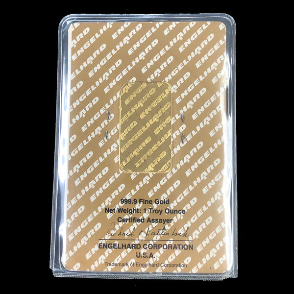 Engelhard 1 oz Gold Bar (In Assay) - Great Lakes Coin
