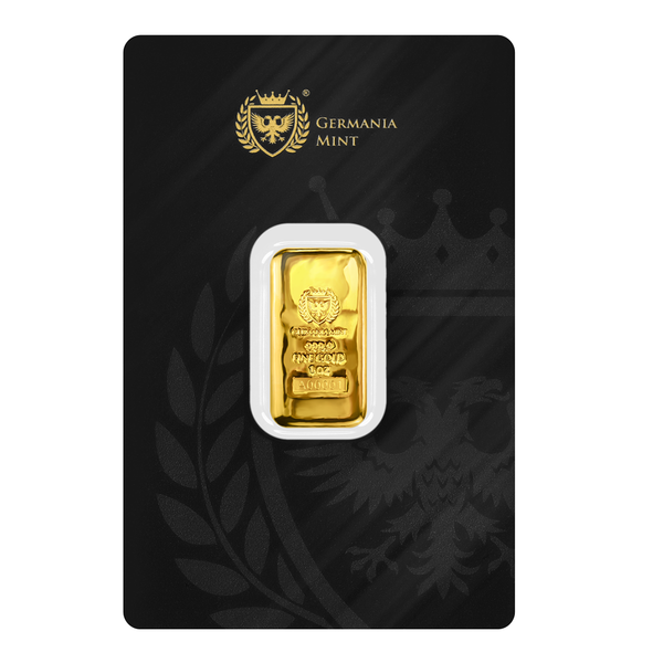 Germania Mint 1 oz Gold Cast Bar - Great Lakes Coin