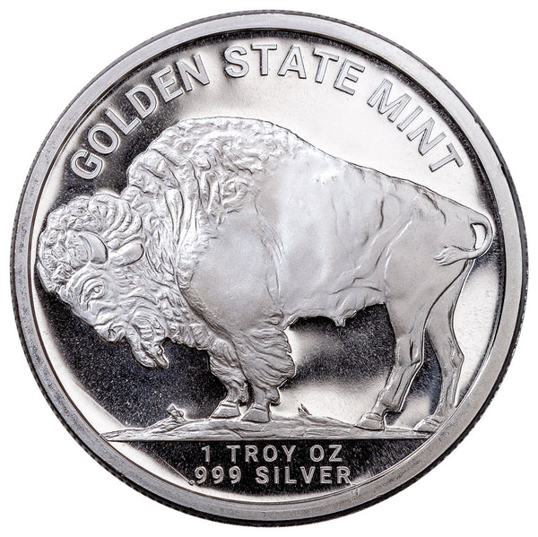 1 oz Silver Buffalo Round (BU) - Great Lakes Coin