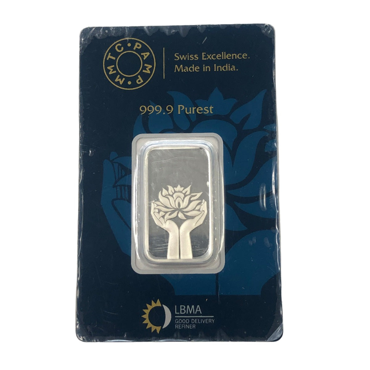 Pamp 10 g Silver Lotus Bar (Secondary) (In Assay) - Great Lakes Coin