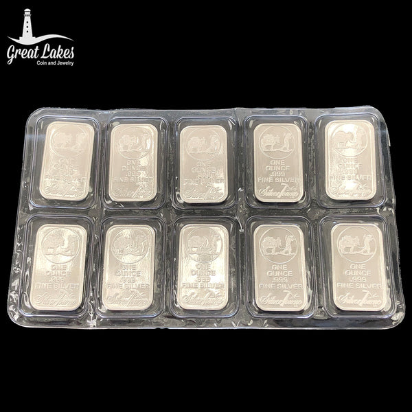 SilverTowne Mint 1 oz Silver Prospector Bar (Secondary) - Great Lakes Coin