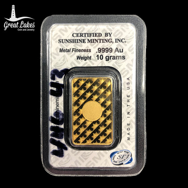 SMI 10 g Gold Bar (Secondary Market) - Great Lakes Coin