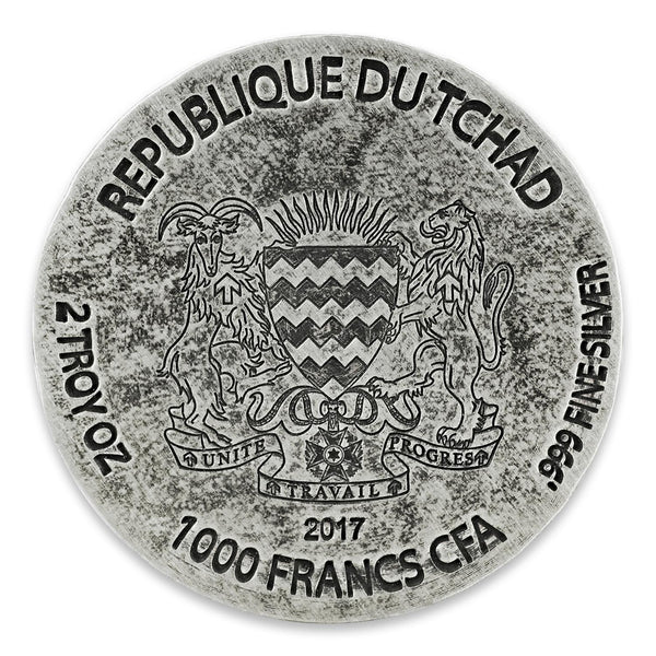2017 Republic of Chad 2 oz Silver Pharaoh Ramesses II - After Life (BU ...