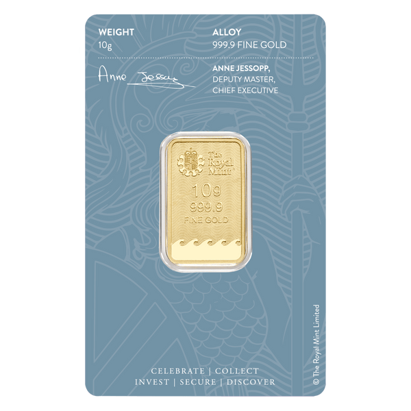 The Royal Mint 10 g Gold Britannia Bar (In Assay) - Great Lakes Coin